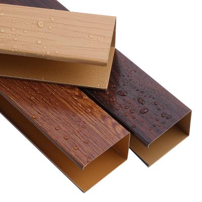 Cina Decorazione dello spessore di alluminio sospeso del soffitto 20mm dello schermo di profilo del soffitto U del metallo in vendita