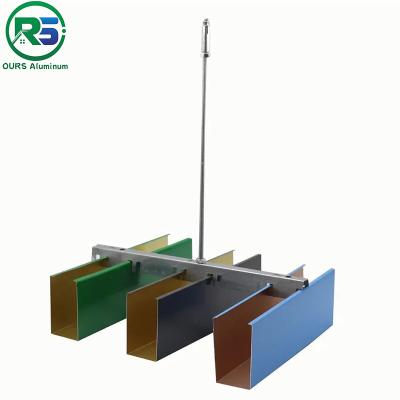 Cina S Shaped Closed Aluminum Strip Ceiling Acoustic Suspended Ceiling Tiles Thickness 15MM in vendita