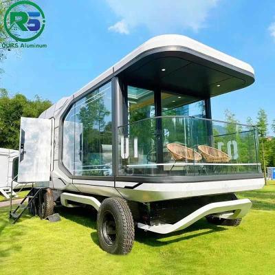 Cina 8.5M Length Mobile Homes White Alcoa Aluminum House Villa Modular House Flat Pack Prefab Container House in vendita