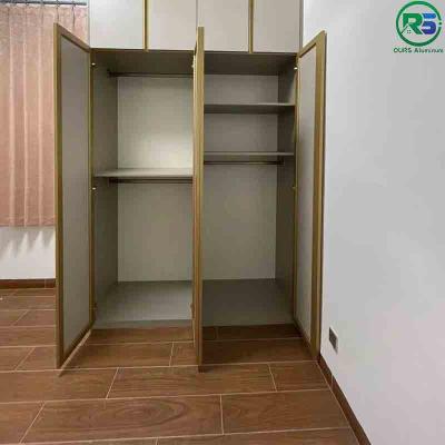 China Modern Aluminiumkabinet met Fluorocarbon het Bespuiten en het Zwarte Systeem van het Aluminiumkabinet Te koop