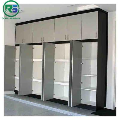 Cina Shaped Carrier System Aluminum Cabinet For Interior Decoration With White And Black in vendita