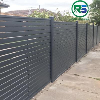 Cina Wood Color And Black Contemporary Aluminum Fence of Aluminum Product Thickness 20MM in vendita