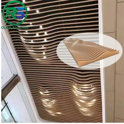 China CE Indoor Linear Metal Strip Ceiling Water Drip Suspended Ceiling Aluminium Weather Resistance Te koop