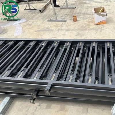Cina CE ISO Ferrovia manuale in alluminio nero Metodo di fabbricazione in vendita