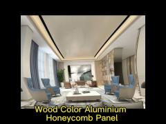 Wood Color Acoustic Aluminum Honeycomb Panel 3D Printing Interior Wall Tiles