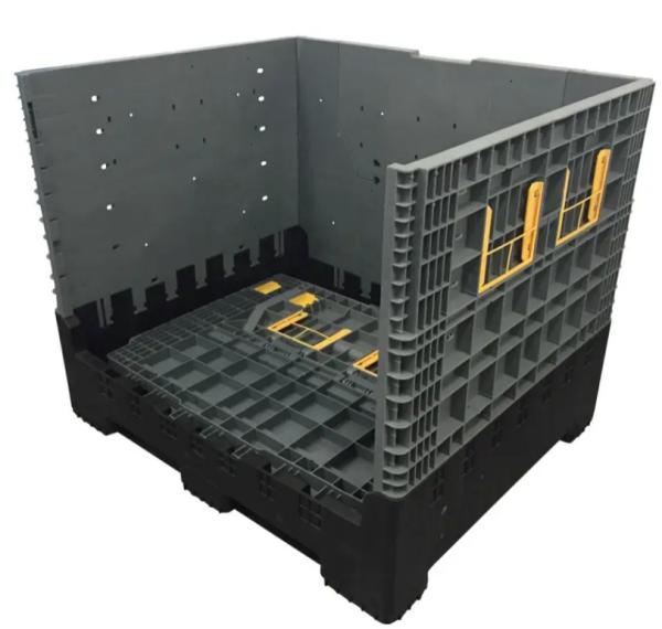 Quality Industrial Stackable Outdoor Storage Shed Collapsible Plastic Pallet Box for sale