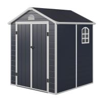 Quality Sloped Roof Ventilation Plastic Garden Storage Sheds Plastic Shed 6x4 100 Cu. Ft for sale