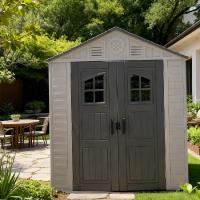 Quality Waterproof 6ft Plastic Garden Shed 6ft Weather Resistant HDPE 6.5ft Outdoor for sale