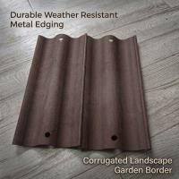 Quality 2.5 Pounds Corrugated Garden Lawn Edging 0.5Mm 10 Feet Iron Garden Edging for sale