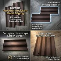 Quality Galvanized Corrugated Garden Metal Landscape Edging 12 Inch Lightweight for sale