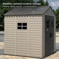 Quality 75 Pounds Construction Plastic Garden Shed Outdoor Storage Plastic Outbuilding 4 for sale
