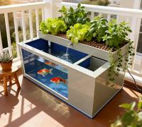 Quality Self-Sustaining Indoor Garden & Fish Tank for sale