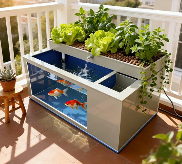 Quality Self-Sustaining Indoor Garden & Fish Tank for sale