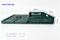 Quality Heavy Duty 600x400x115mm Foldable Industrial Storage Crate Stackable Space for sale