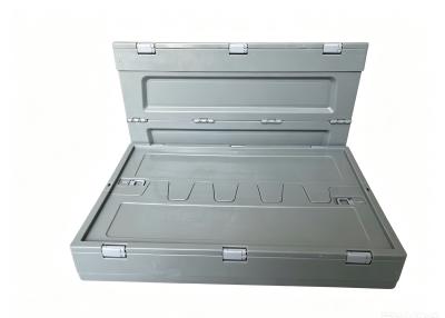 China YF6430 Collapsible Crate with 50mm Collapsed Height, Industrial-Grade PP, and Ventilated Mesh Walls for High-Density Storage for sale