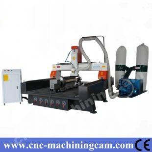 China woodworking cnc router with dust collector & vacuum pump ZK-1325MAB(1300*2500*450mm) for sale