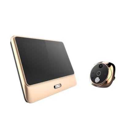 China visor video da porta da campainha do Peephole de 5inch Smart WiFi com apoio Tuya APP do botão da chamada com detecção de movimento à venda