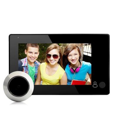 China Polegada video LCD da campainha 4,3 do Peephole do visor da porta de Digitas para a casa à venda
