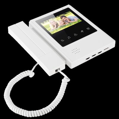China Sistema video da entrada do intercomunicador da porta do monofone tela de TFT LCD de uma cor de 4,3 polegadas à venda