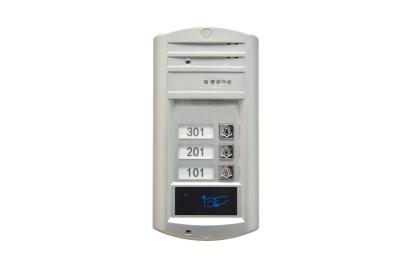 China Aluminium Alloy 4 Wire Video Intercom System Voice Doorbell Password Unlock for sale