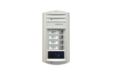 China Aluminium Alloy 4 Wire Video Intercom System Voice Doorbell Password Unlock for sale