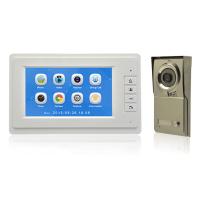 China Recording 4 Wire Video Intercom System 7 Inch TFT Color With Support For Flat for sale