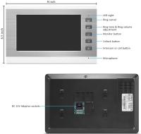 China 15VDC Front Door Video Intercom Door Entry RJ45 Cable 2 Call Panel for sale