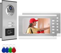 China 15VDC Front Door Video Intercom Door Entry RJ45 Cable 2 Call Panel for sale