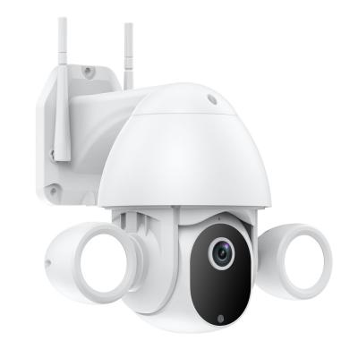 China Home Security 3MP Tuya Wifi Camera PTZ Waterproof Floodlight Lighting for sale