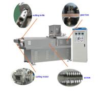 China Automatic Extruded Corn Puff Production Line 100-500kg/h Capacity with 380V Power and Stainless Steel Construction for sale