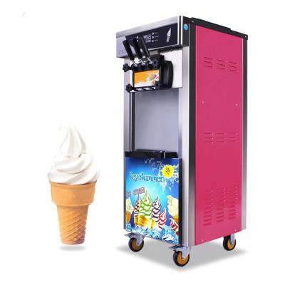 China Ice Cream Machine R22 Factory Supply Making Commercial Home 25L H Frozen Marketing Steel Key Stainless Power Engine Milk Food for sale