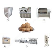 China 15/20mm Diameter Automatic Fish Ball Making Machine - Complete Meatball Production Line with Boiling and Cooling Systems for sale