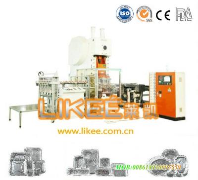 China Pneumatic Power Source and New Condition aluminum foil container making machine LK-T63 for sale