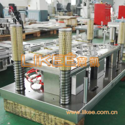 China Aluminum foil dishes punching mold  aluminum foil tray for sale