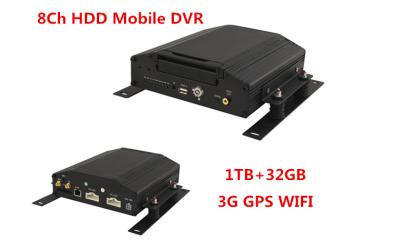 중국 8 채널 차 3G 8V-36V를 가진 이동할 수 있는 DVR 순간 HDD 차량 차 DVR 판매용