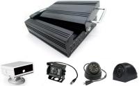 China Multi - function Automobile Security Camera System SD Card Mobile DVR 4CH H.264 Stable for sale