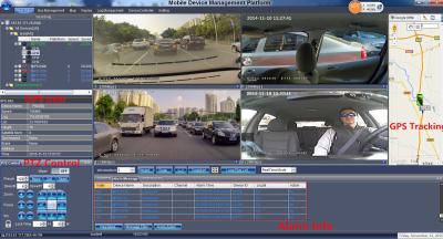 China WIFI 8 Channel Vehicle Security Camera System With GPS Tracking / Video Display for sale