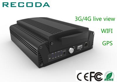 중국 M720 4ch 1080P HDD 이동가능 차량 DVR 3G / 4G 라이브 뷰 자동차 드브르 비디오 리코더 판매용