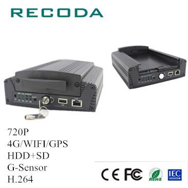 중국 높은 충격 증거 이동할 수 있는 차량 DVR 4Ch 720P HDD/SD 저장 안정성 항공 마개 판매용