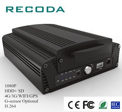 Cina Risoluzione mobile del registratore HDD/SD 4G/WIFI/GPS 4Ch 1080P della macchina fotografica di Dvr dell'automobile del bus in vendita