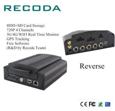중국 720P 4Ch 잡종 사진기 GPS 경찰차 이동할 수 있는 DVR 3G/4G/WIFI 즉시 감시자 판매용
