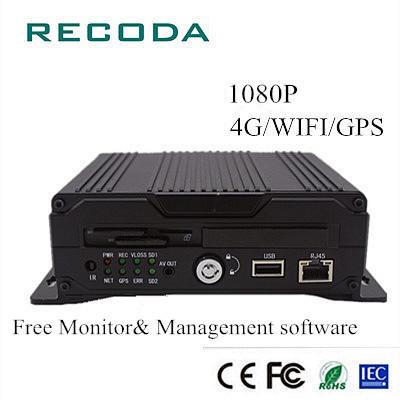 Cina Registratore doppio della macchina fotografica di Dvr dell'automobile della carta di deviazione standard, software libero del sistema di Dvr del veicolo di 1080P 4Ch in vendita