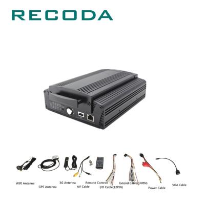 중국 720P 8CH HDD/SD 이동할 수 있는 Dvr 4 채널 안정성 항공 마개 높은 충격 증거 판매용