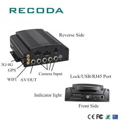 Cina Supporto mobile 4G della carta dello SSD del veicolo DVR 4Ch 720P del modello del disco rigido/vista in tensione di WIFI in vendita