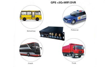중국 트랙터 GPS 3G WIFI를 가진 이중 SD 카드 4 CH H.264 이동할 수 있는 차량 DVR 판매용