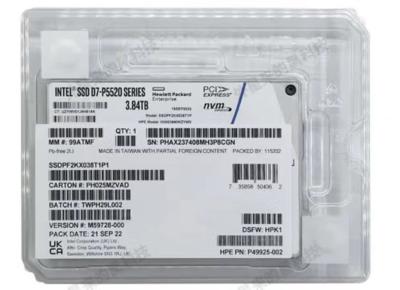 Cina hard drive of dell vision  for Intel P5520 1.92T U.2  PCIe 4.0  SSD in vendita
