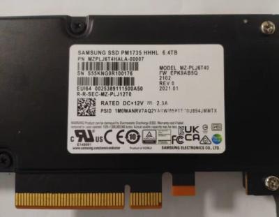 Cina Samsung hard drive of Dell Edition PM1735 1.6T/3.2T/6.4T HHHL Plug-in with  PCIe 4.0 x8  interface in vendita