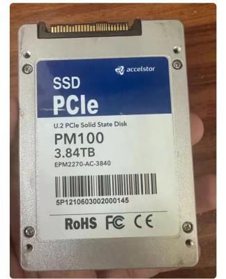 Cina Rare, niche hard drive of  Phison PM100 3.84T U.2  SSD with TLC Flash memory in vendita