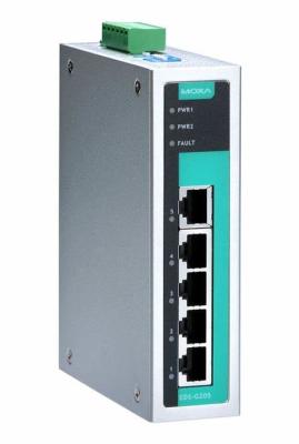 Cina Moxa EDS-G205A 4-poe 5-Port Unmanaged Industrial Ethernet Switch in vendita
