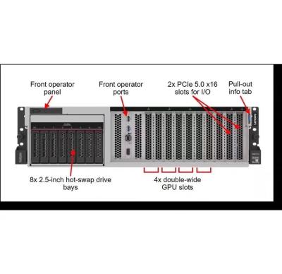 中国 Lenovo ThinkSystem SR675 V3 4th Generation AMD EPYC Series CPU 3U DDR5 Rack Server 販売のため
